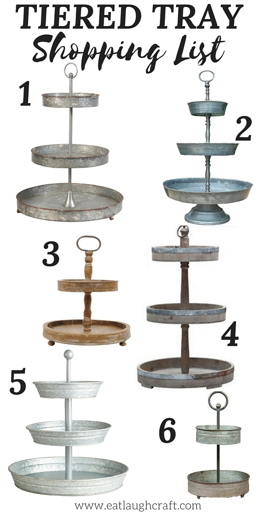 Tiered Trays | Eat Laugh Craft- A Healthy Living Blog